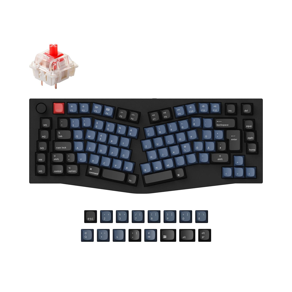 Keychron Q10 (Alice Layout) Colección de diseño ISO de teclado mecánic ...