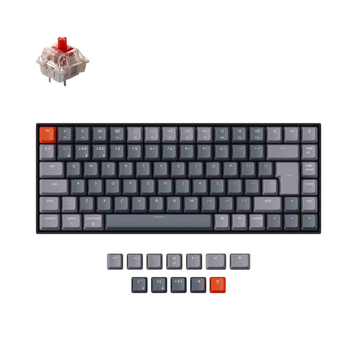 Keychron K2 Wireless Mechanical Keyboard (UK ISO Layout) - Version 2 ...